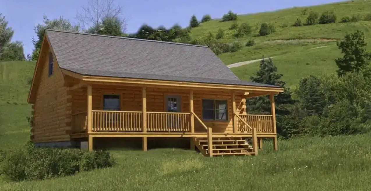 This Woodland Shell Log Cabin, priced at only $37,000, looks beautiful ...